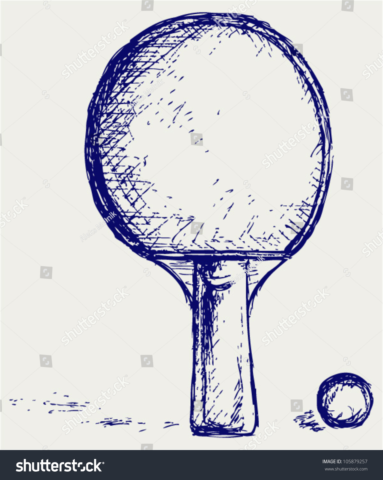 Sketch Ping Pong Stock Vector (Royalty Free) 105879257 - Shutterstock