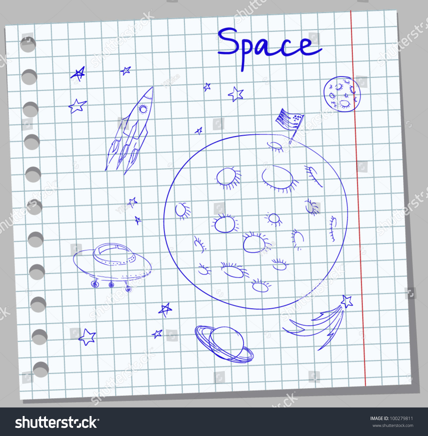 Sketch Space Stock Vector (Royalty Free) 100279811 | Shutterstock