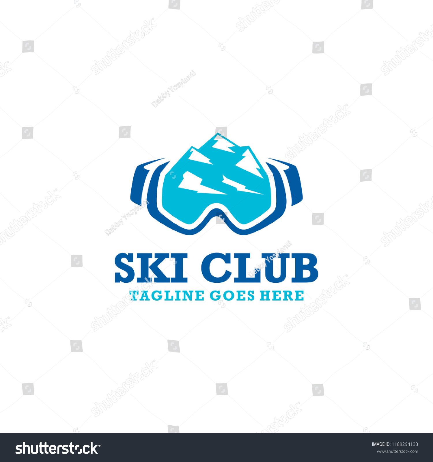 Ski Logo Design Vector Stock Vector (Royalty Free) 1188294133 ...