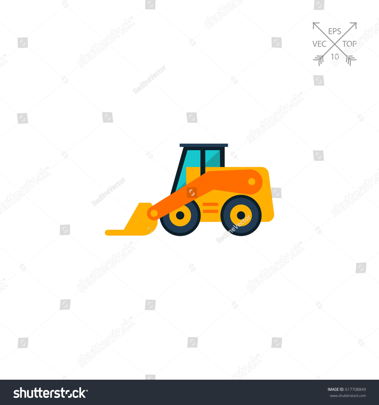 Skid Loader Icon: เวกเตอร์สต็อก (ปลอดค่าลิขสิทธิ์) 617708849 | Shutterstock