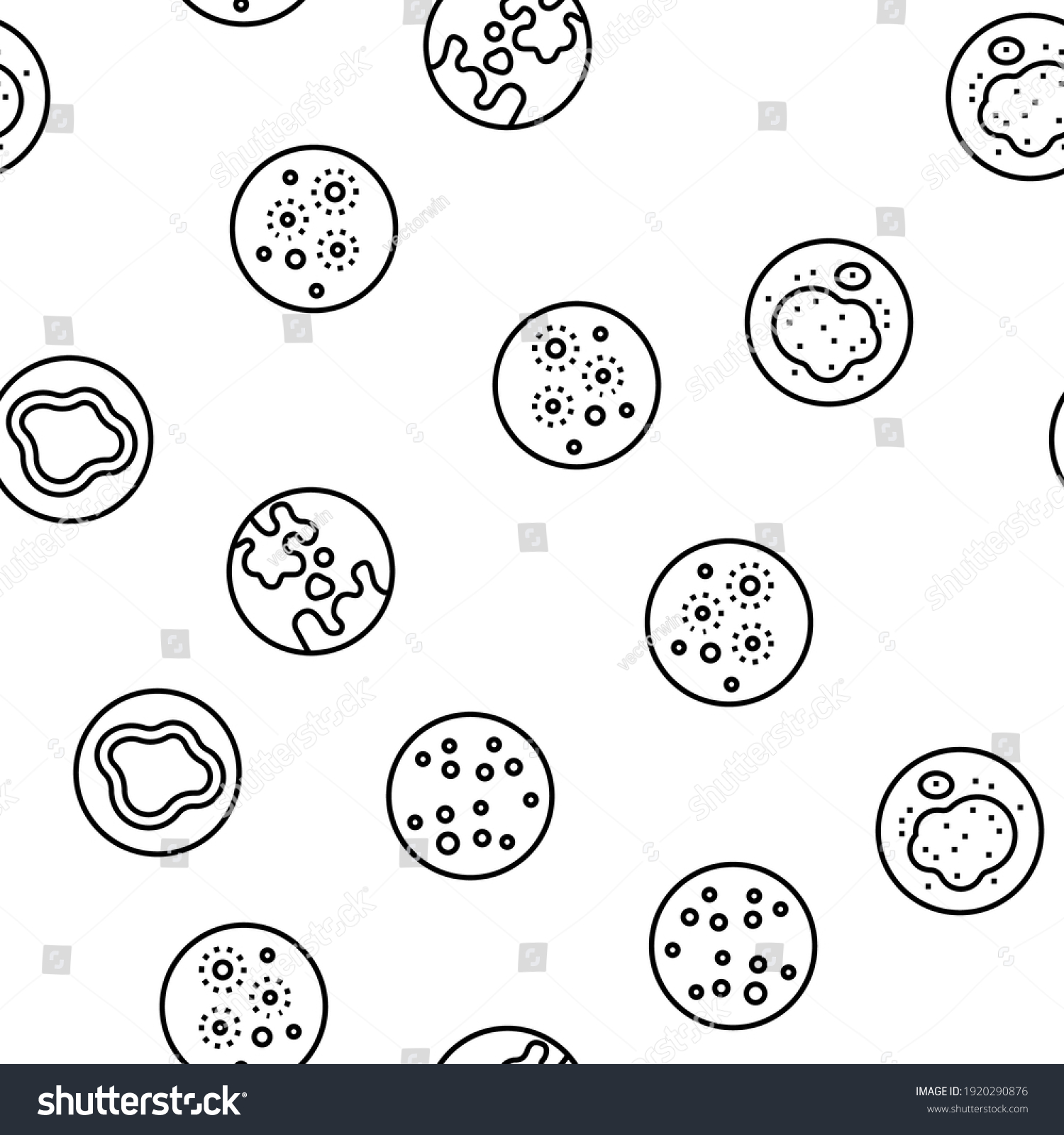 Skin Disease Symptom Vector Seamless Pattern Stock Vector (Royalty Free ...