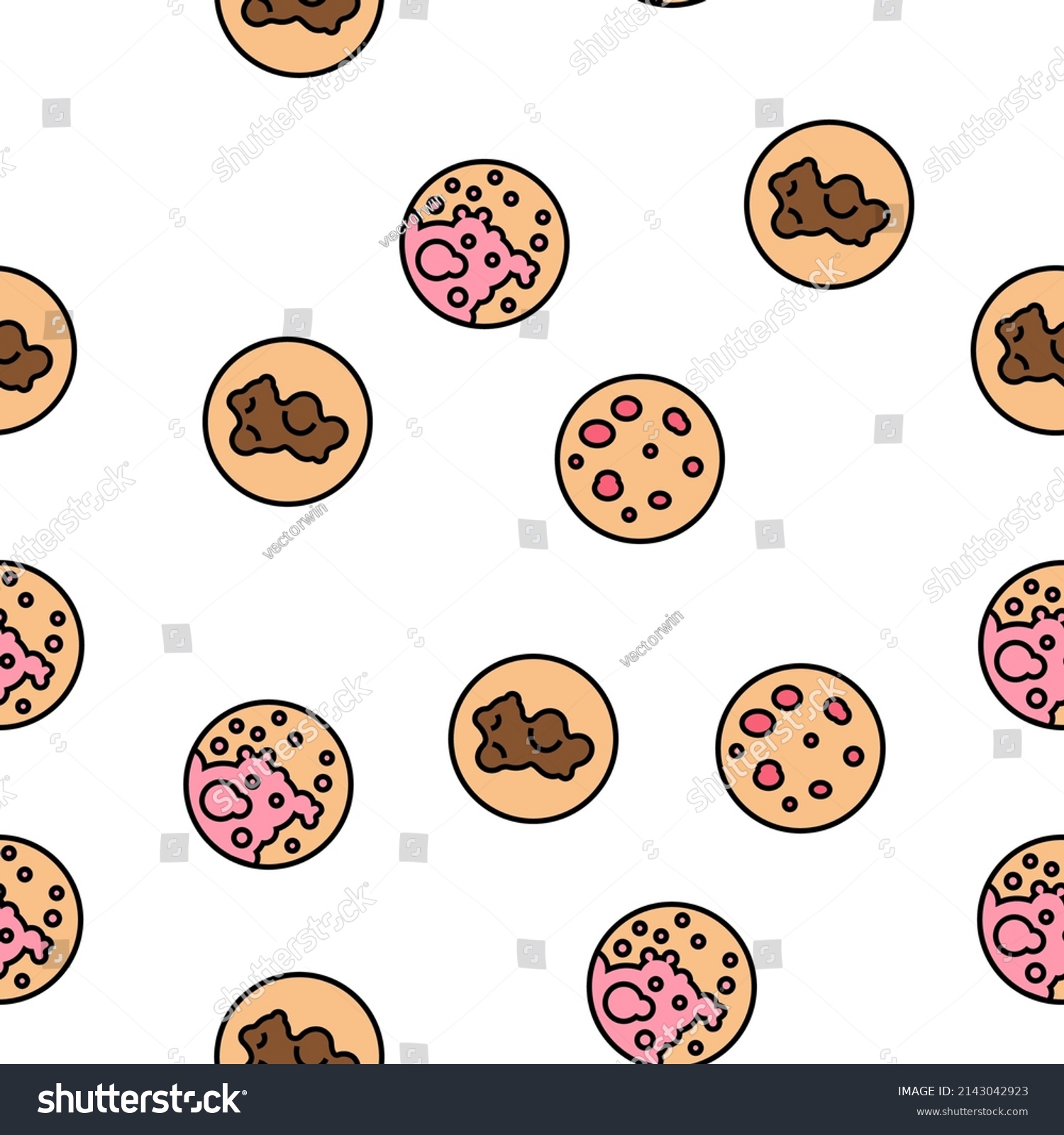 Skin Disease Symptom Vector Seamless Pattern Stock Vector (Royalty Free ...
