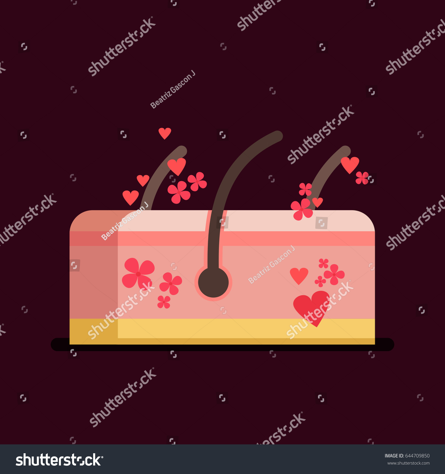 Skin Vector Illustration Nature: vector de stock (libre de regalías ...