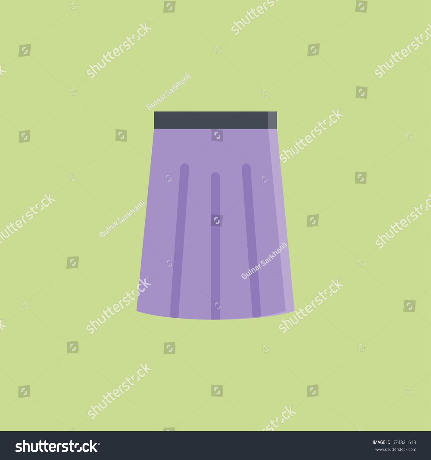 Skirt Icon Stock Vector (Royalty Free) 674821618 | Shutterstock