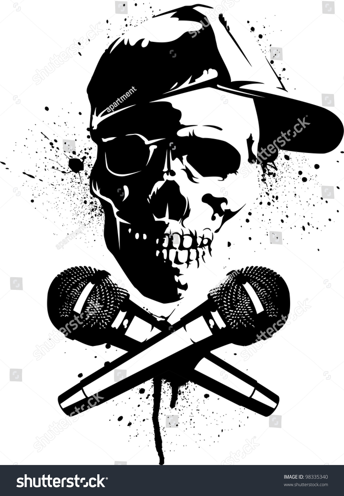Hip Hop Microphone Art