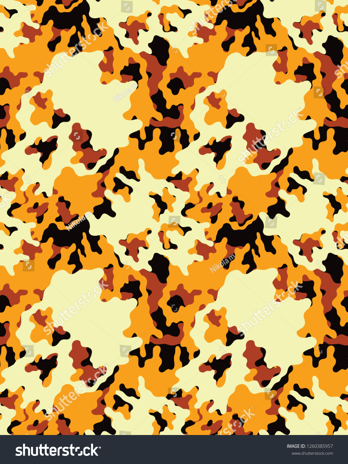 Skull Camouflage Seamless Patternunique Designvector Illustration Stock ...