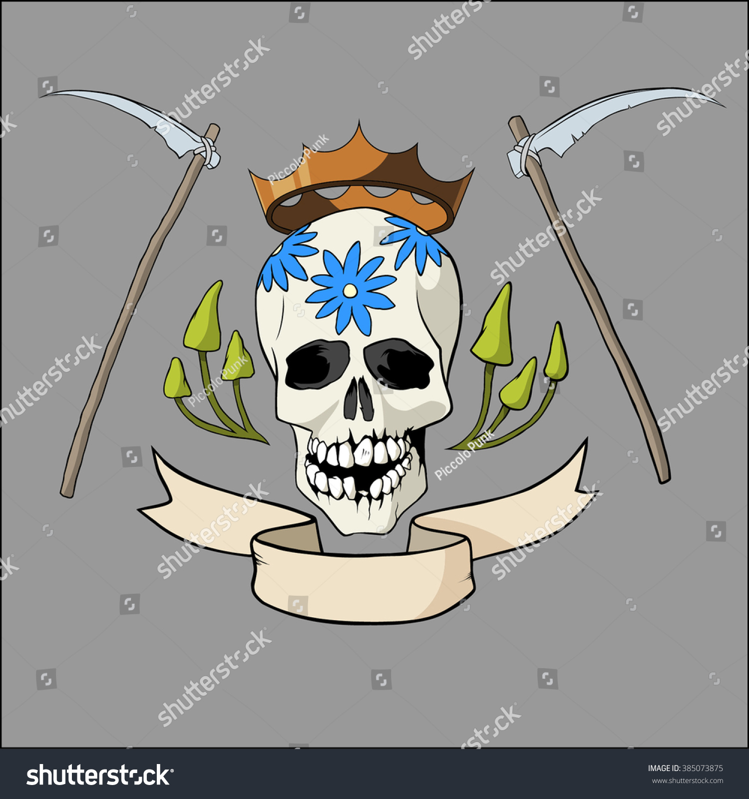 Skull Collage Stock Vector (Royalty Free) 385073875 | Shutterstock