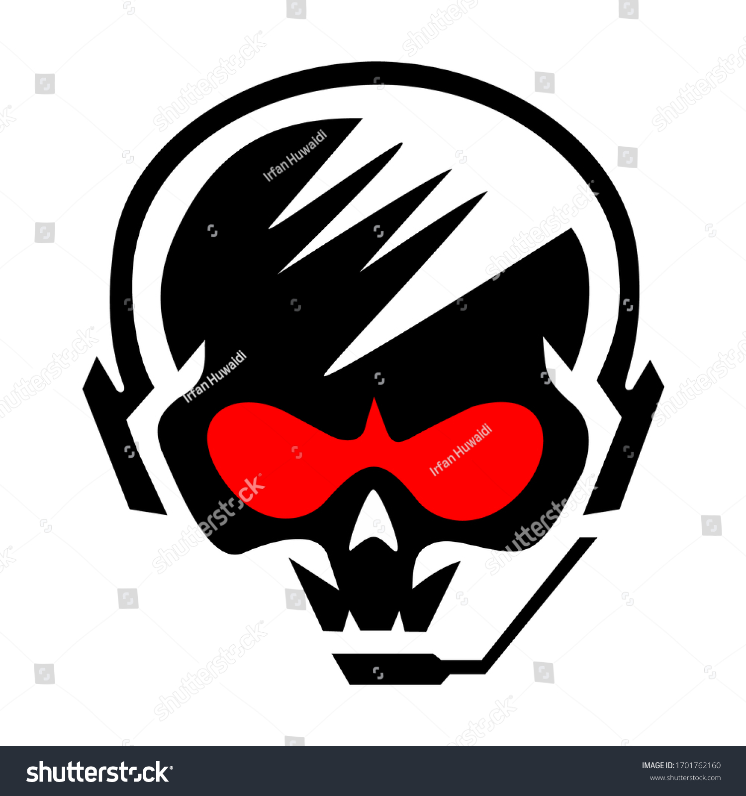 Skull Logo Vector Game Squad Stock Vector (Royalty Free) 1701762160