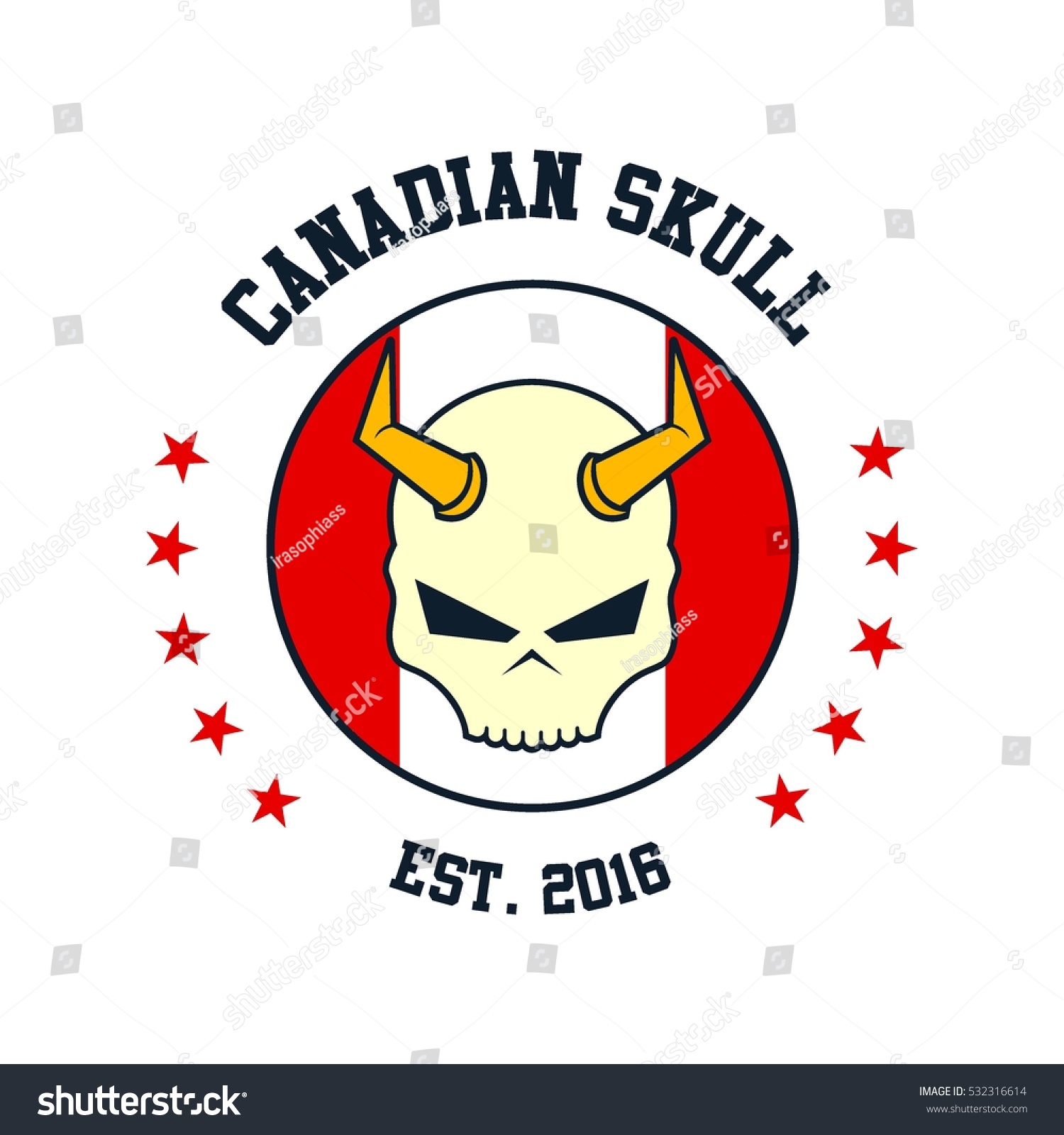 Skull Skeleton Logo Design Template Stock Vector (Royalty Free ...