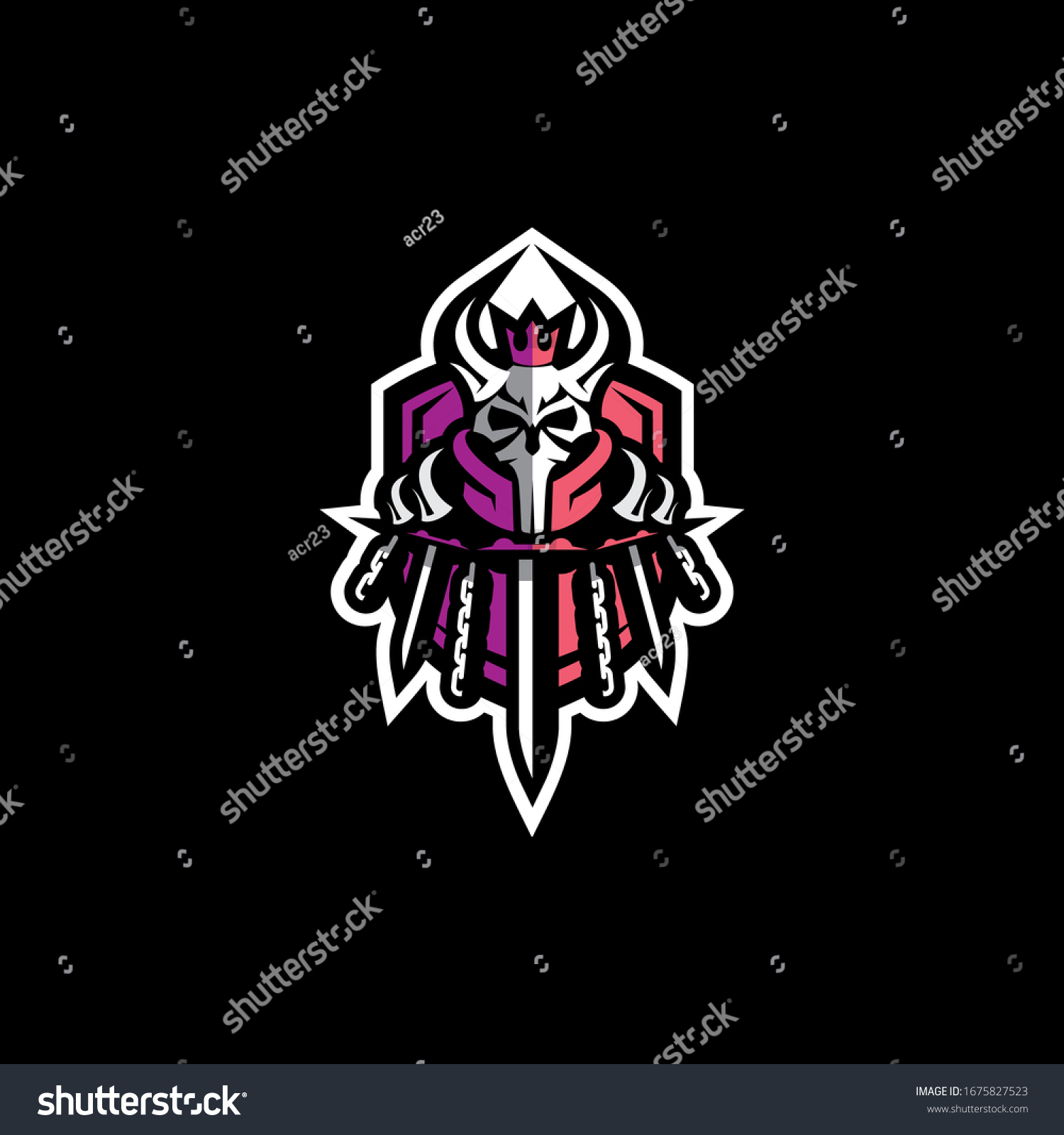 icono del símbolo del guerrero de: vector de stock (libre de regalías ...