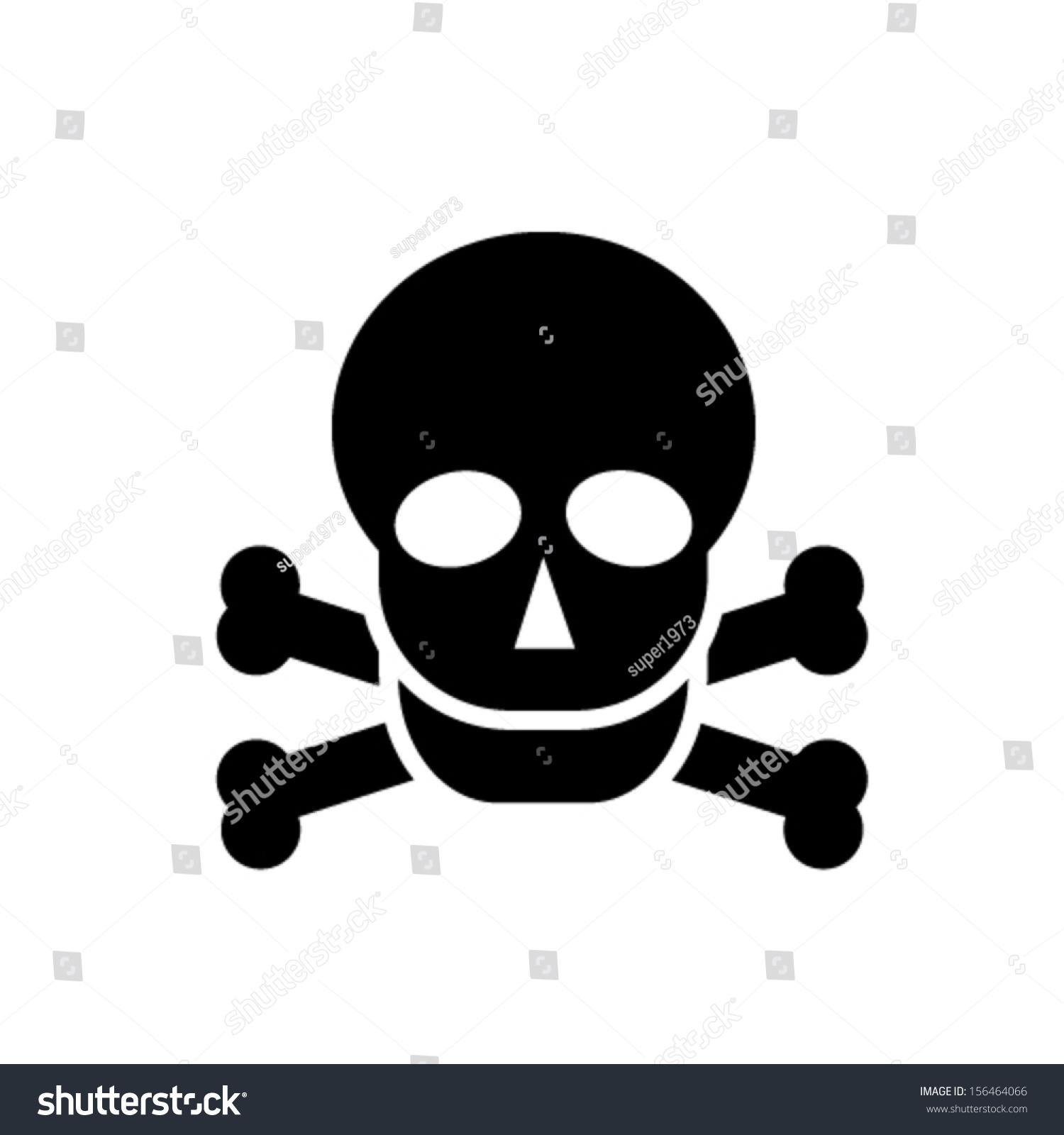 Skull Symbol Vector Illustration: vector de stock (libre de regalías ...