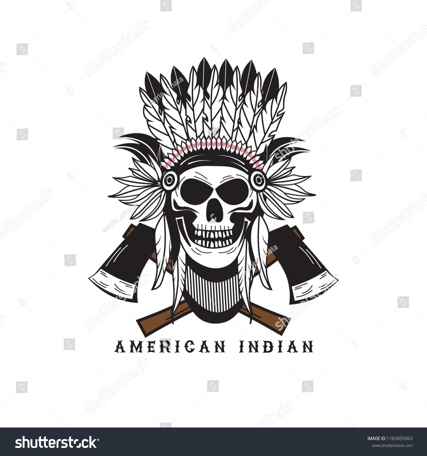 Skull Vector Wallpaper Logo Stock Vector (Royalty Free) 1783859363 ...
