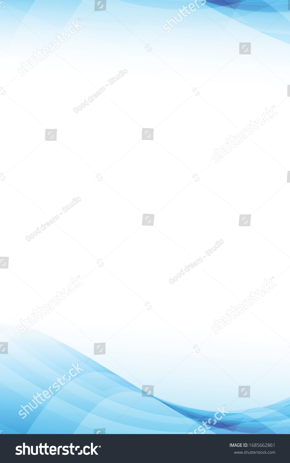 Stock vektor „Sky Blue Waves Letterhead Background Design“ (bez ...