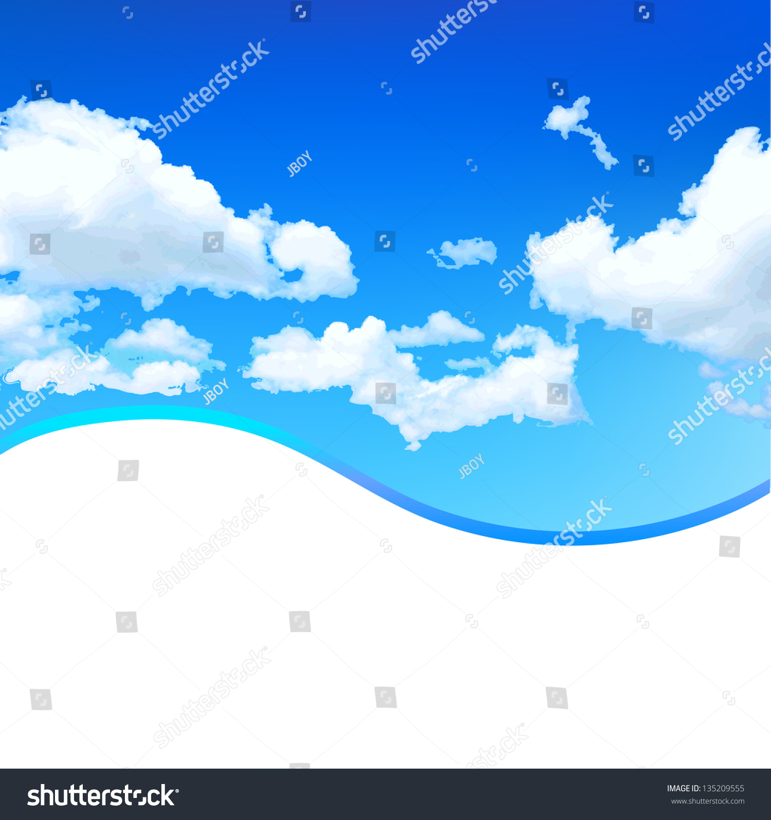 Sky Clouds Background Nature Landscape Stock Vector (Royalty Free ...