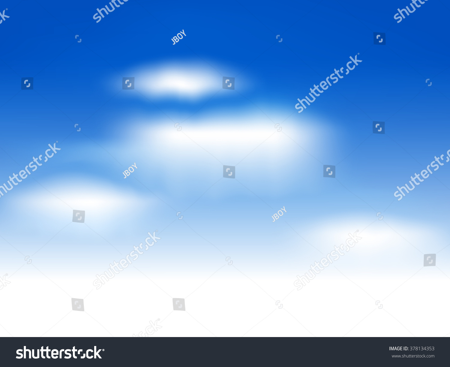 Sky Clouds Landscape Background Stock Vector (Royalty Free) 378134353 ...