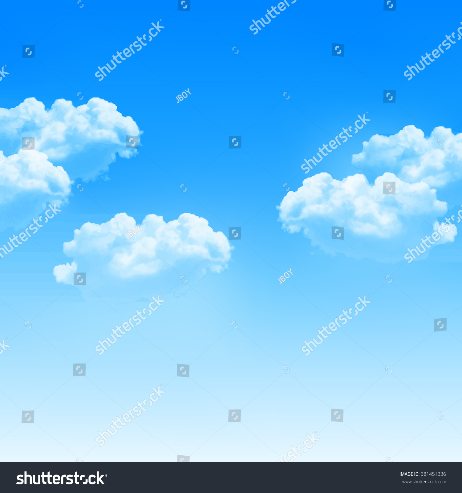 Sky Clouds Landscape Background Stock Vector (Royalty Free) 381451336