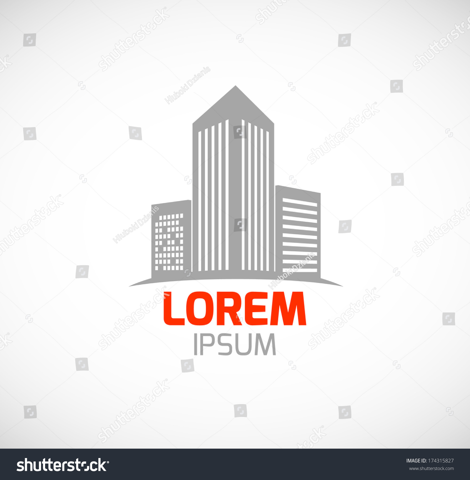 Skyscraper Symbol Stock Vector (Royalty Free) 174315827