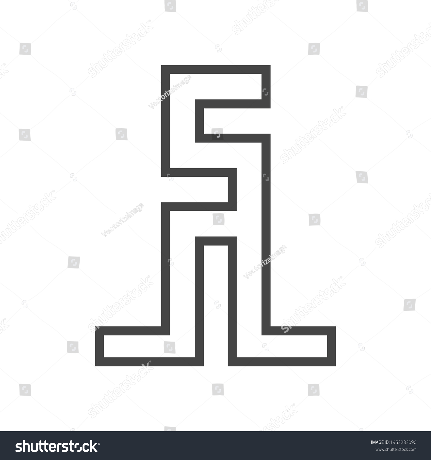 Sl Letter Logo Design Vector Template Stock Vector (Royalty Free ...