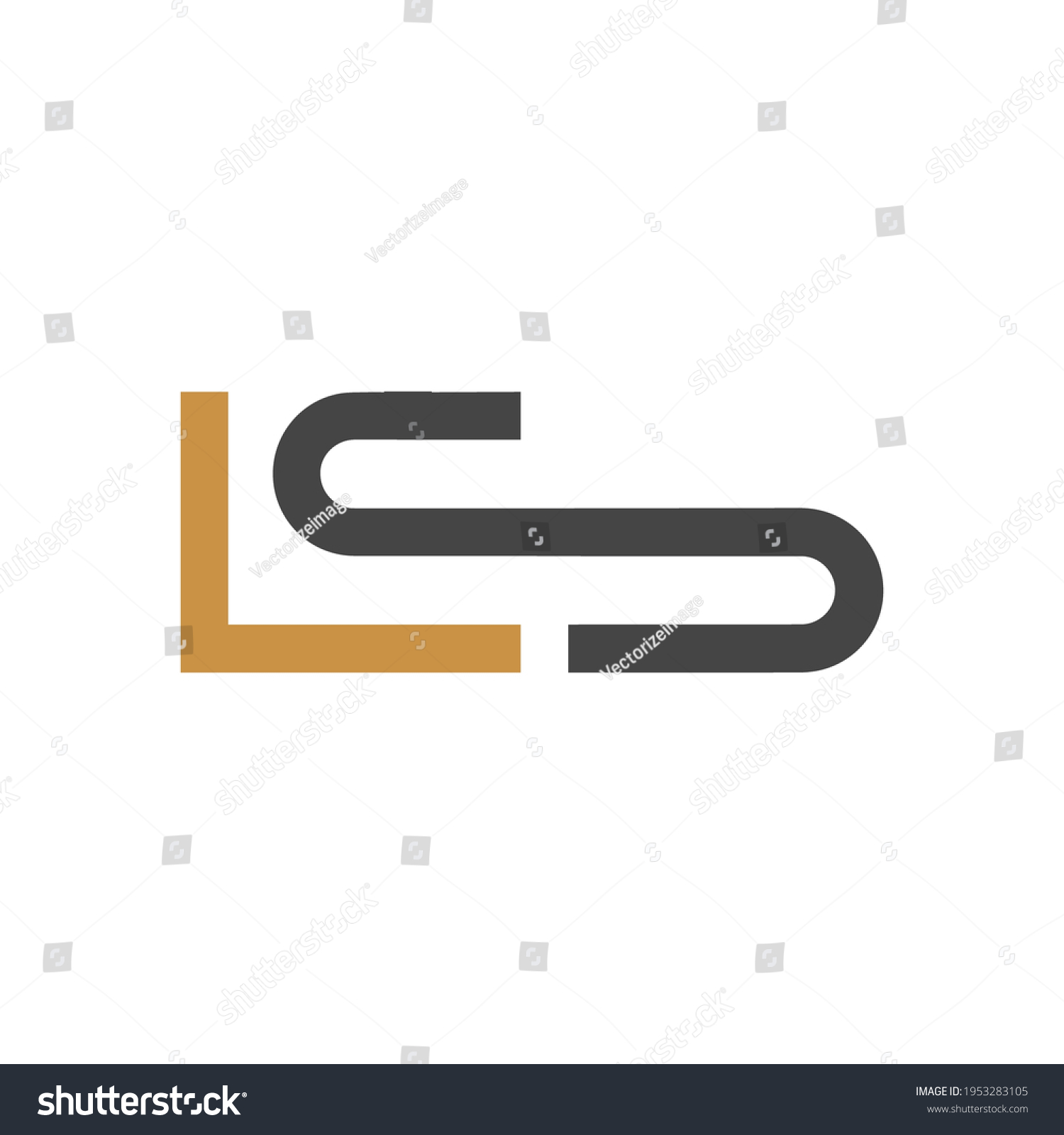 Sl Letter Logo Design Vector Template Stock Vector (Royalty Free ...