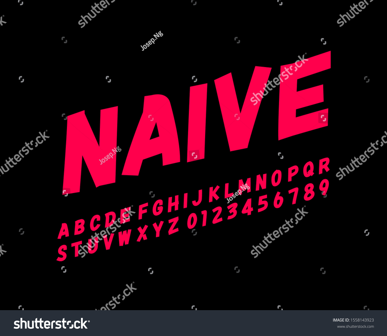 Slanted Handwriting Font Set Vector Format: vector de stock (libre de ...