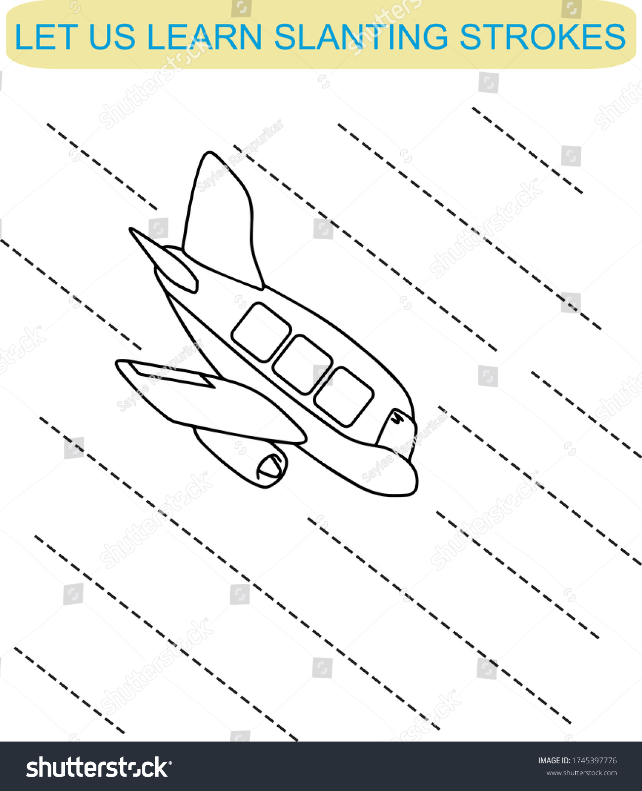 práctica de línea de inclinación,actividad de: vector de stock (libre ...
