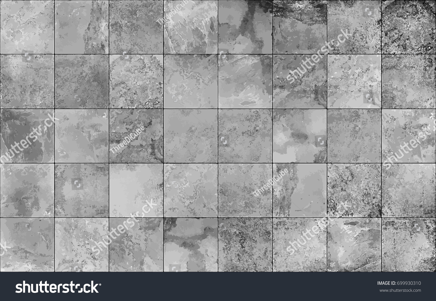 Slate Tile Ceramic Seamless Texture Square Stock Vector (Royalty Free ...