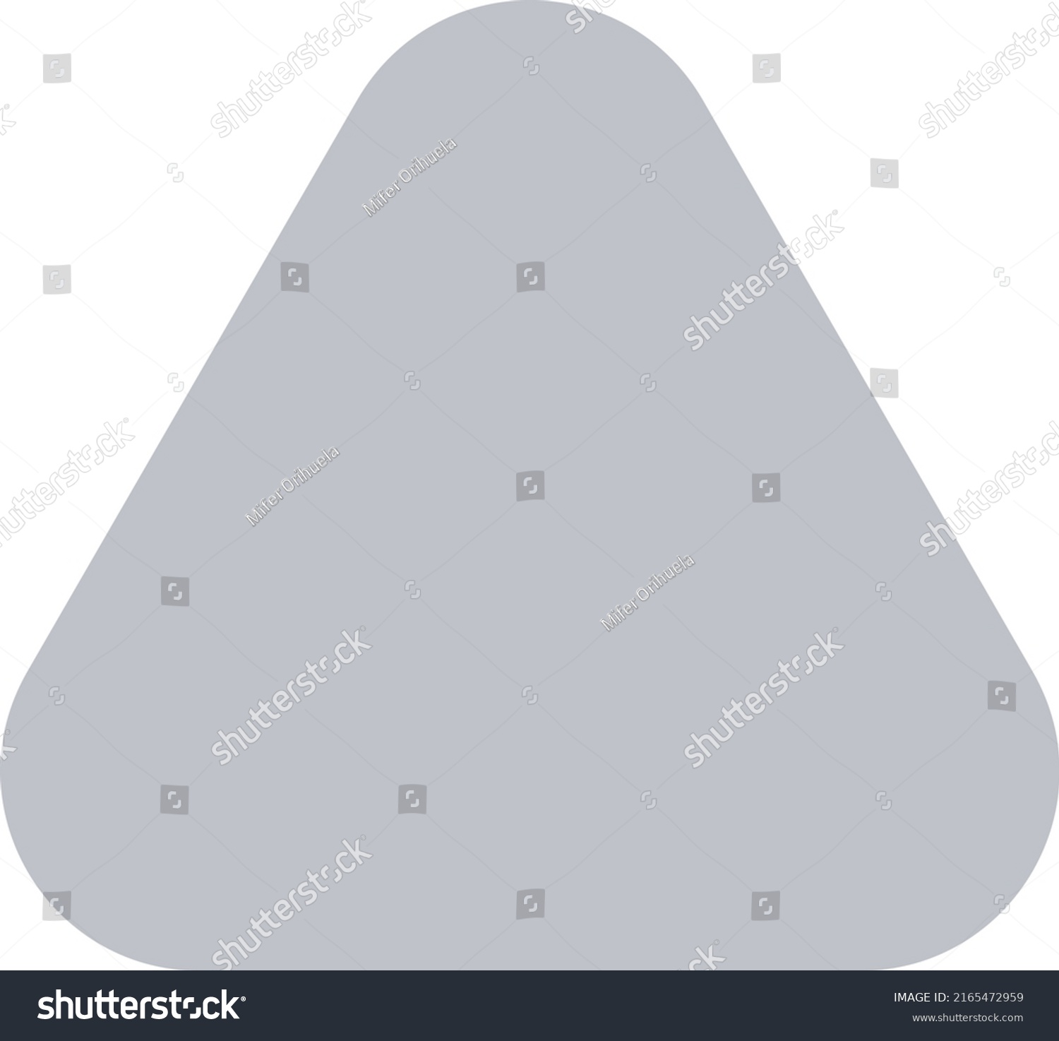 Slate Triangle Rounded Edges Stock Vector (Royalty Free) 2165472959 ...