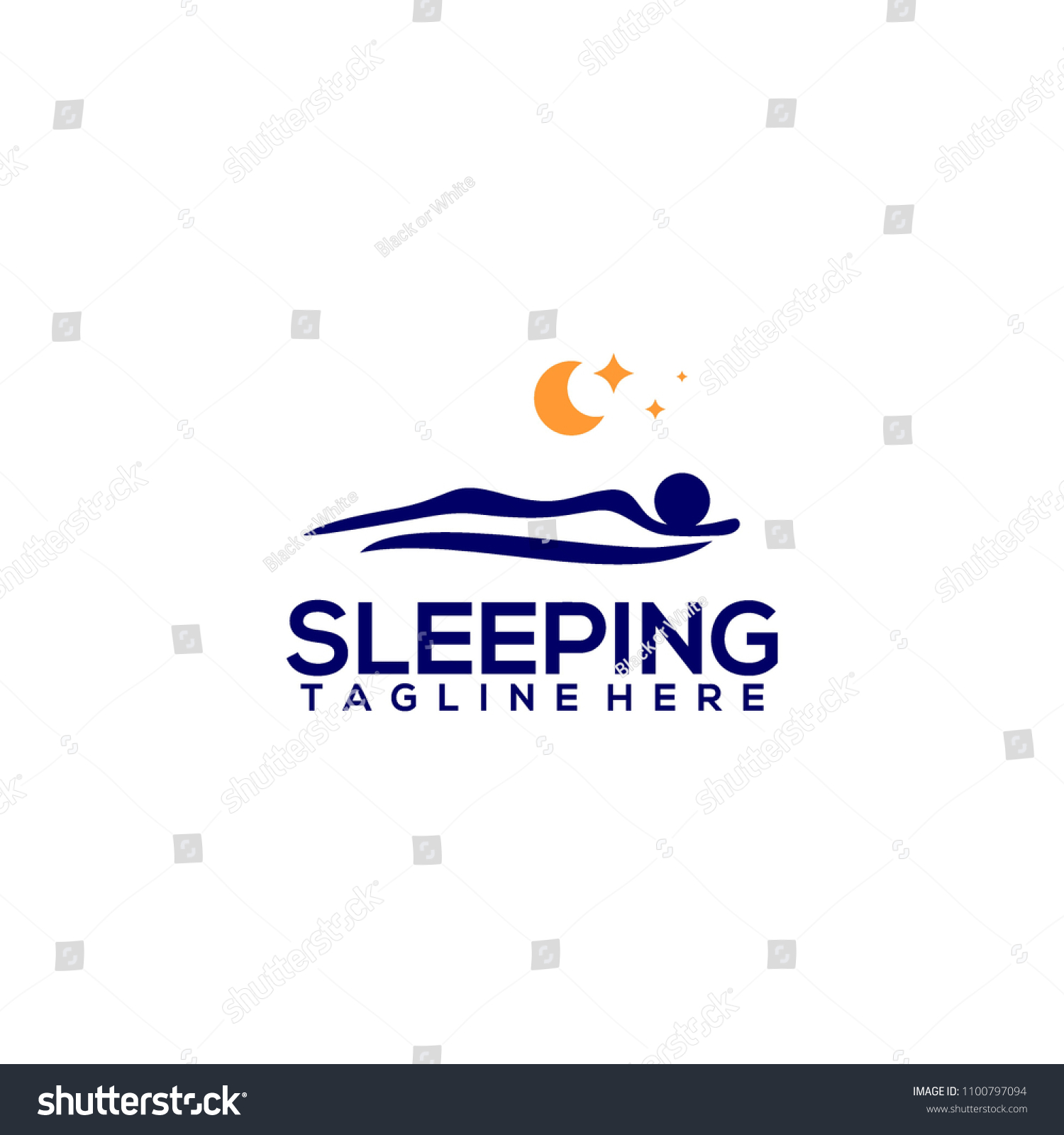 Sleep Logo Design Stock Vector (Royalty Free) 1100797094 | Shutterstock