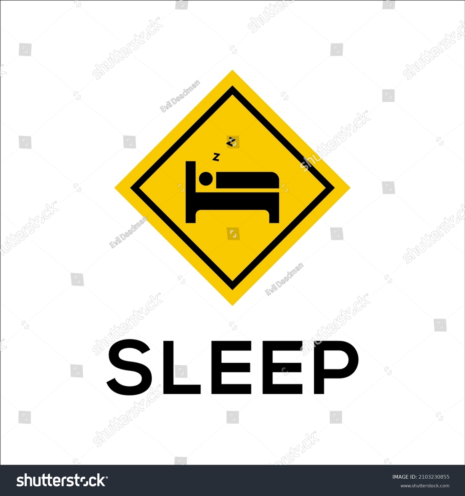 Sleep Logo Design When Sleepy Position Stock Vector (Royalty Free ...