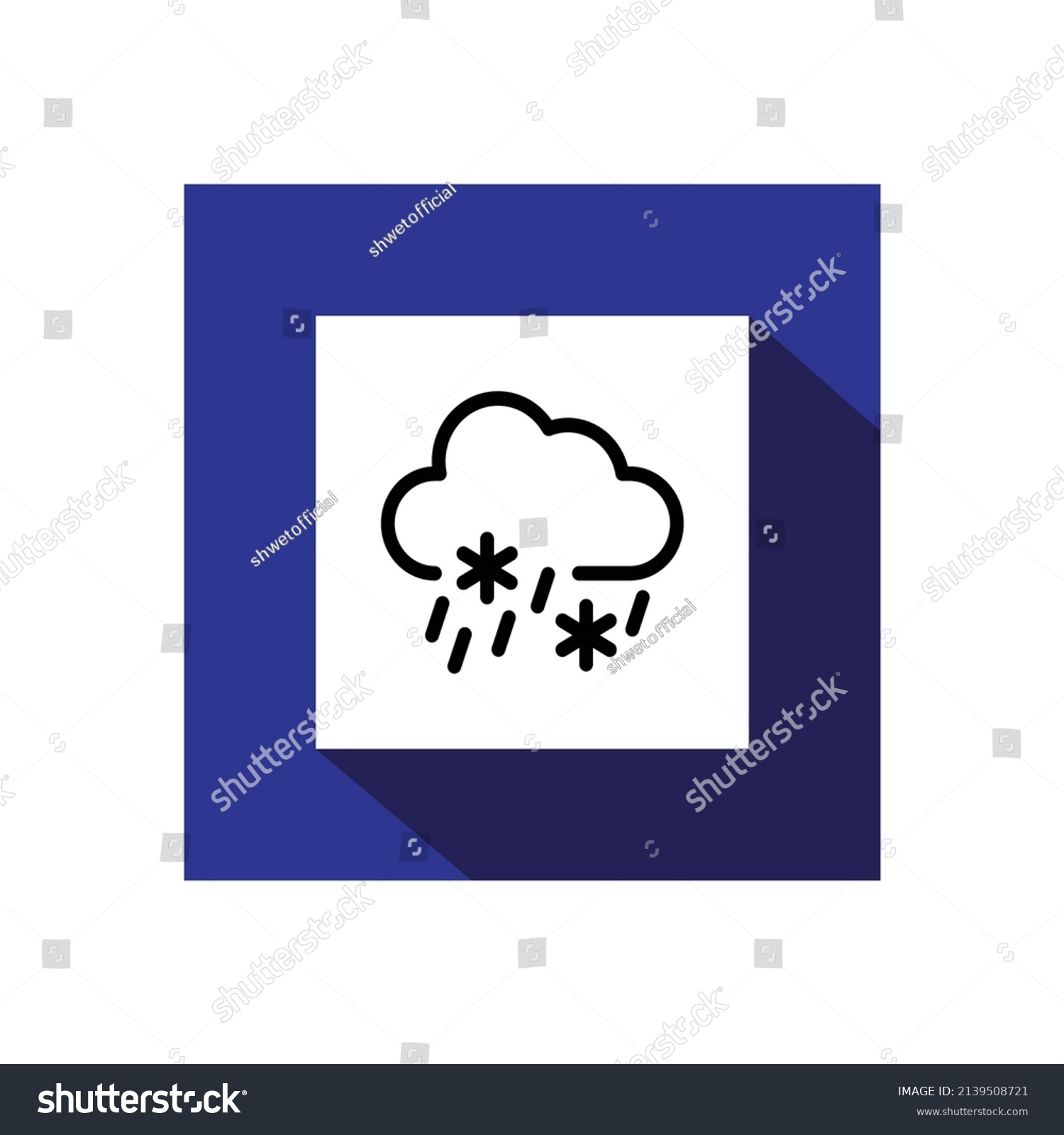 Sleet Icon Weather Icon Vector Illustration Stock Vector (Royalty Free ...