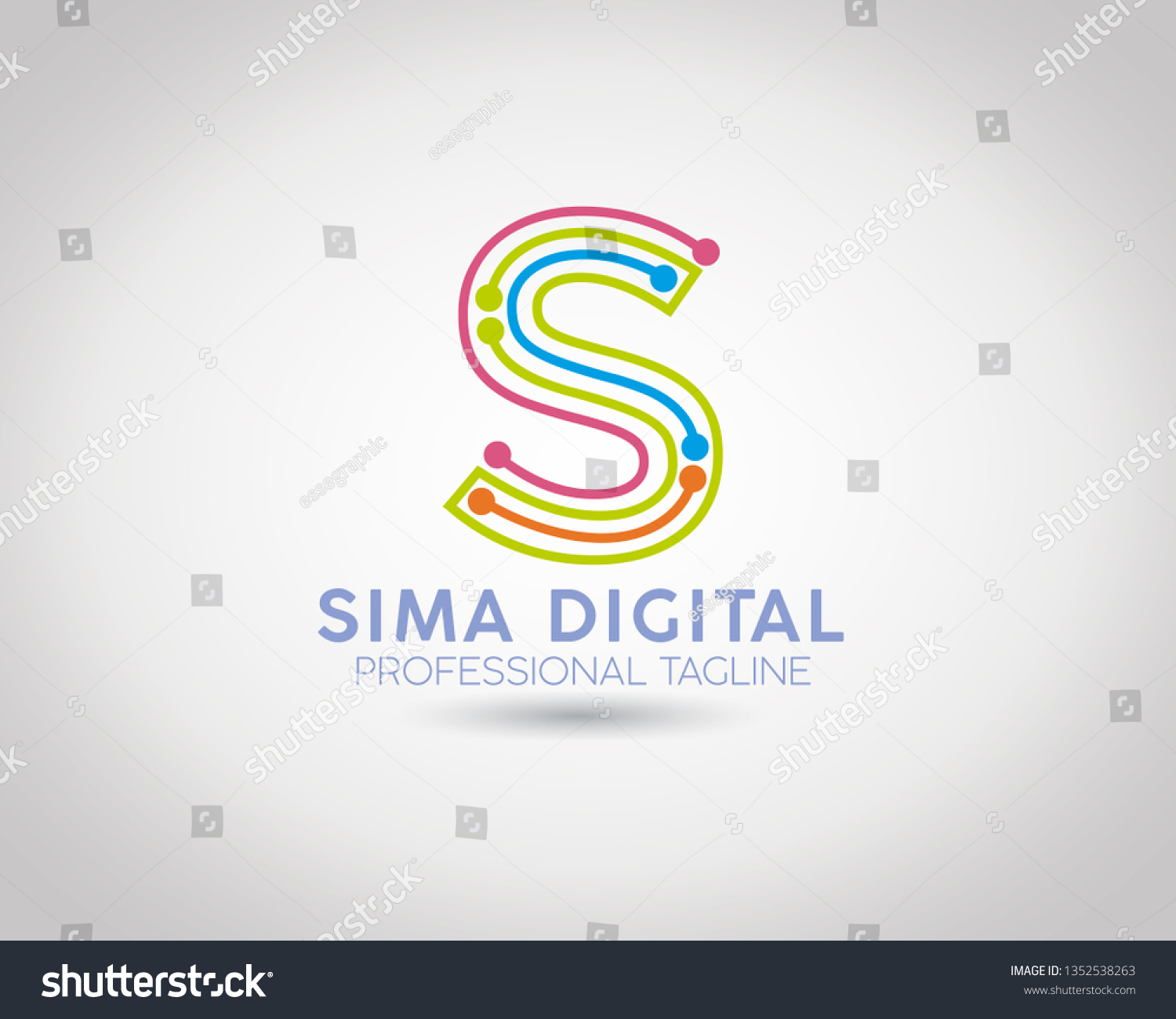 Sletter Digital Logo Stock Vector (Royalty Free) 1352538263 | Shutterstock