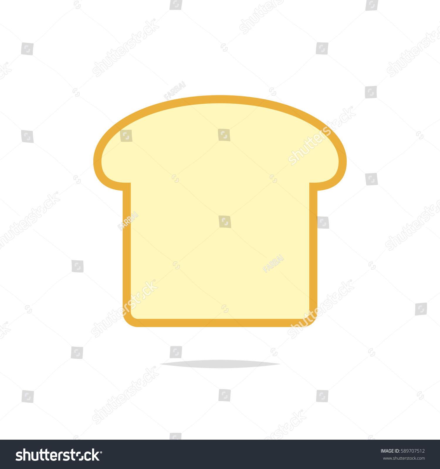 Slice Bread Icon Vector Stock Vector (Royalty Free) 589707512 ...
