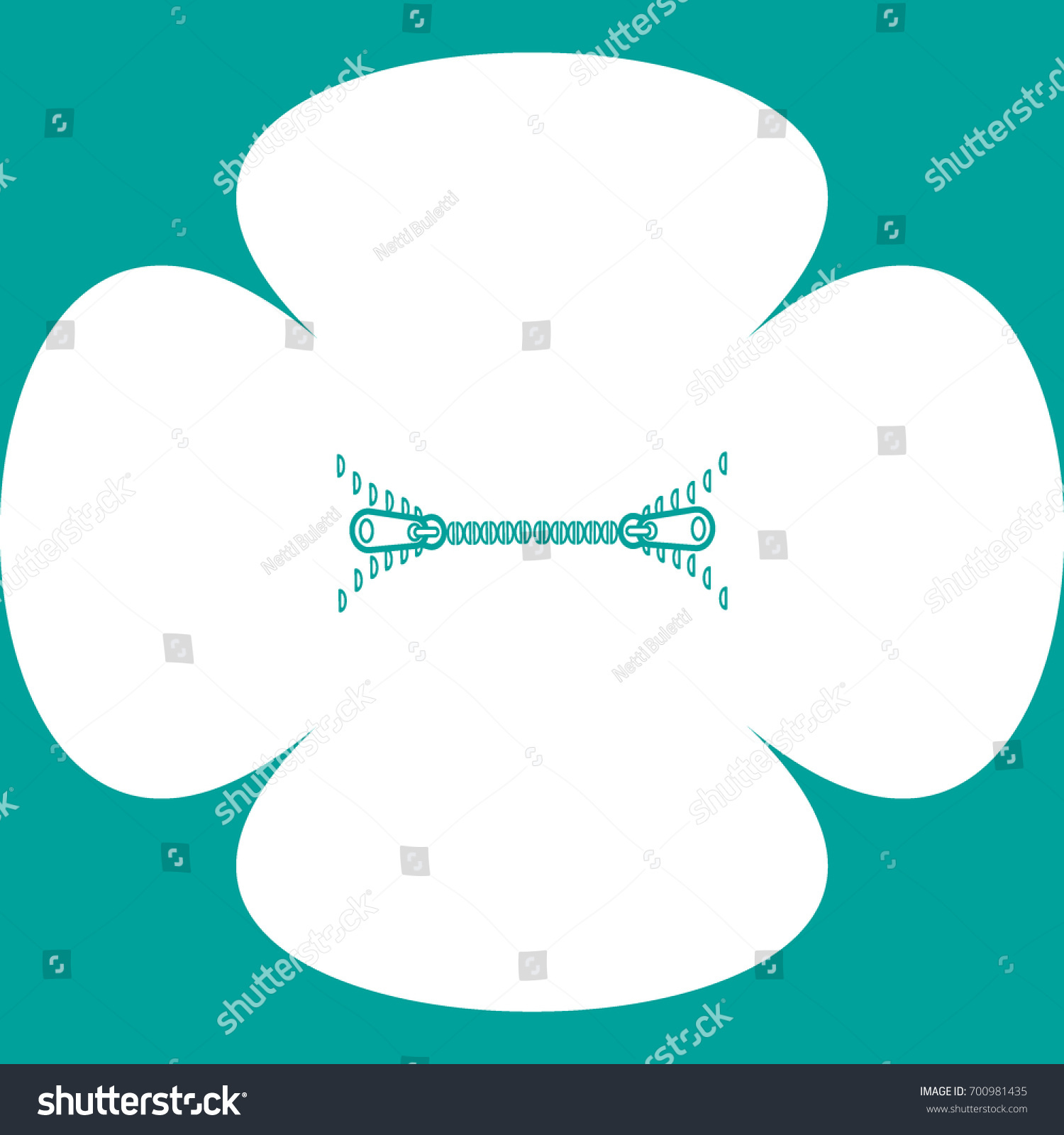 Slide Fastener Stock Vector (Royalty Free) 700981435 | Shutterstock