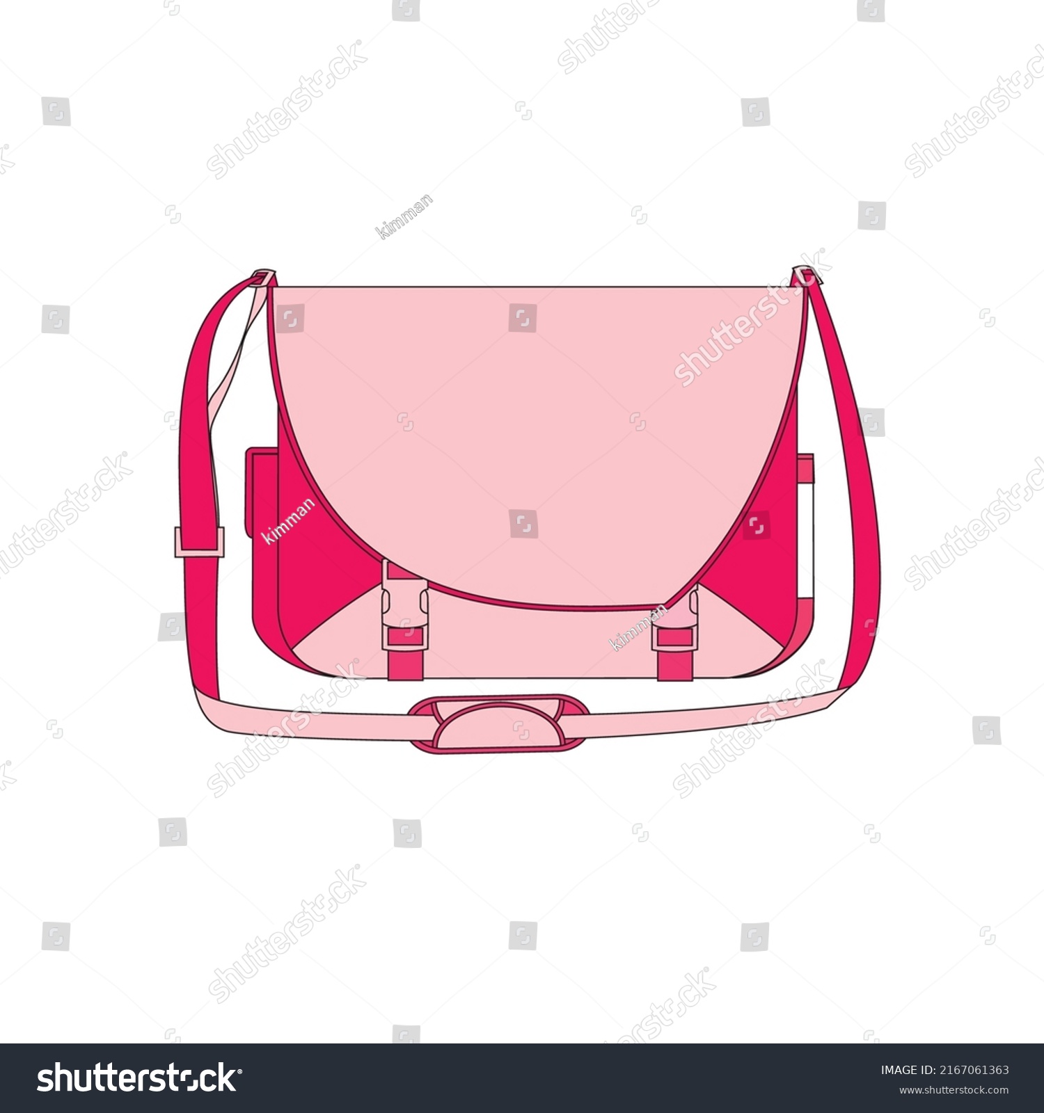 Sling Bag Design Vector Image Stock Vector (Royalty Free) 2167061363 ...
