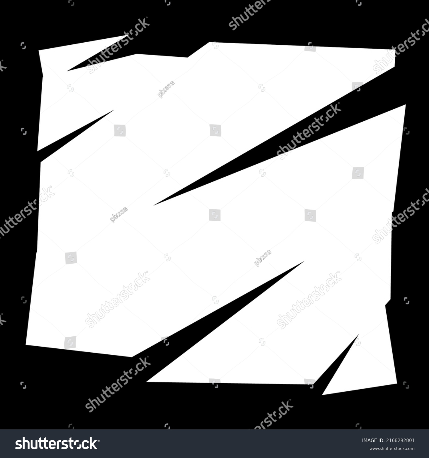 Slit Slash Fracture Texture Effect Element Stock Vector (Royalty Free ...