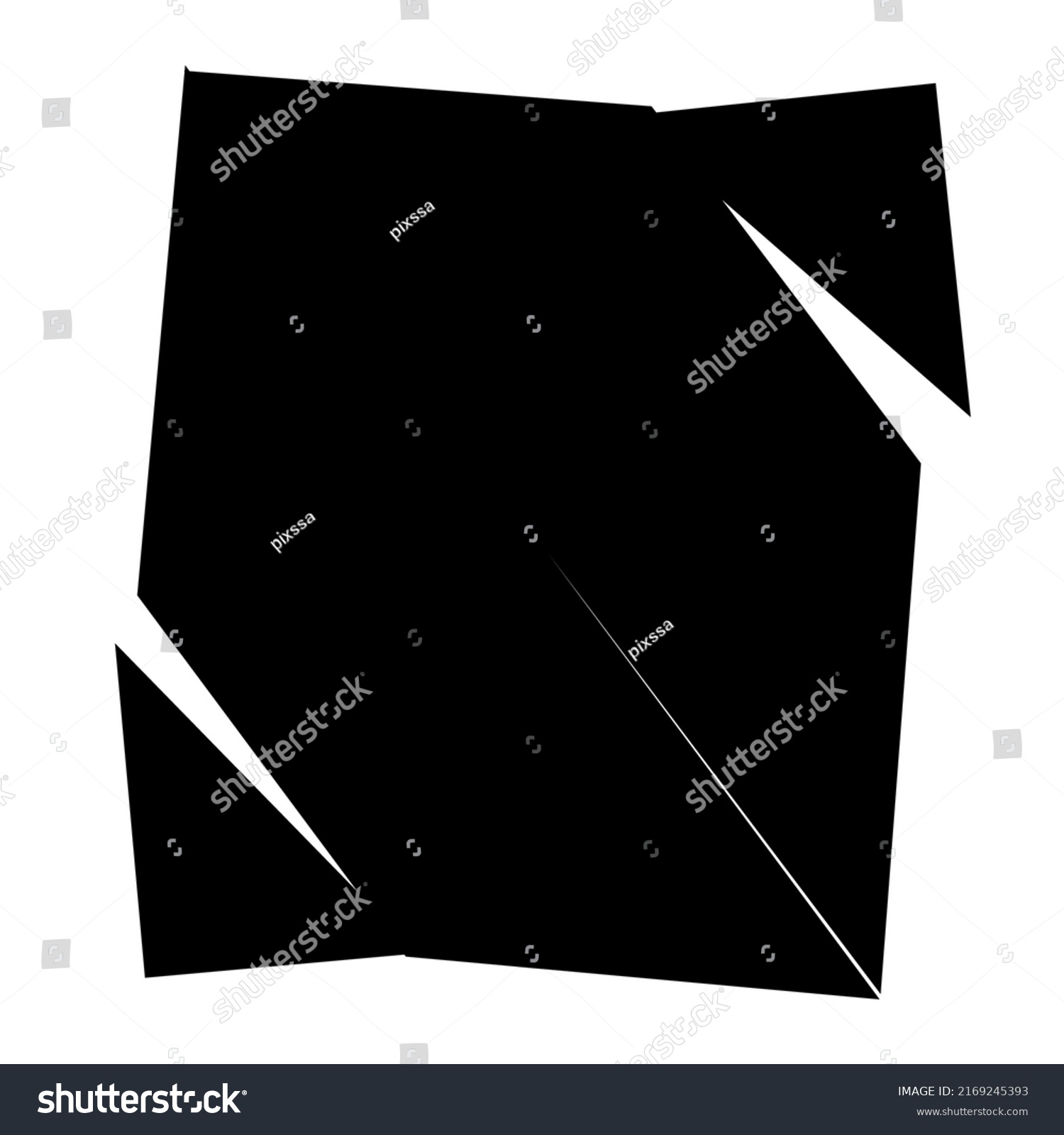 Slit Slash Fracture Texture Effect Element Stock Vector (Royalty Free ...