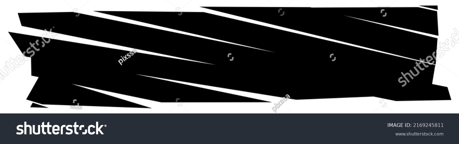 Slit Slash Fracture Texture Effect Element Stock Vector (Royalty Free ...