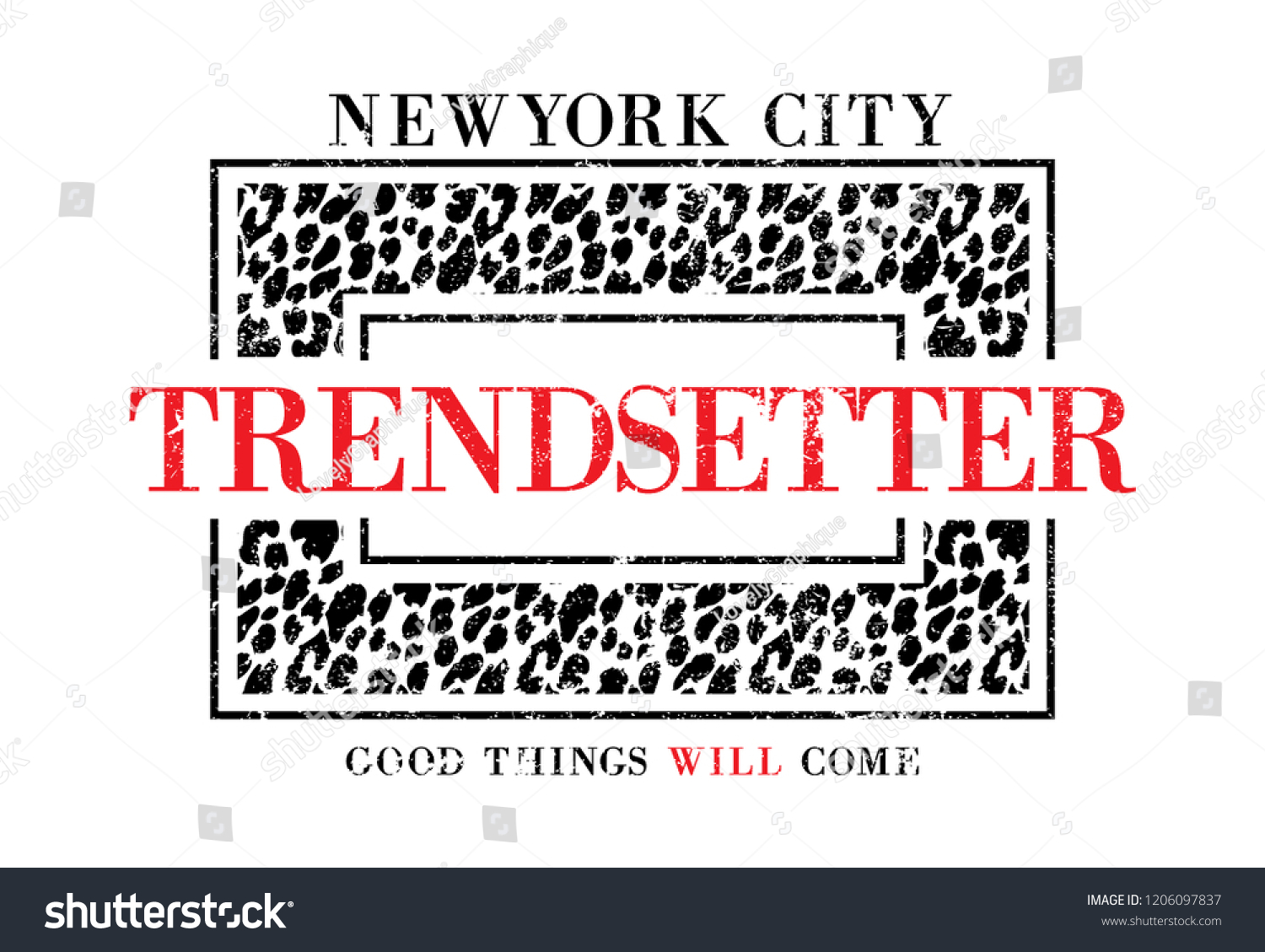Slogan Trendsetter Illustration Graphic Vector Vector Stock Vector ...