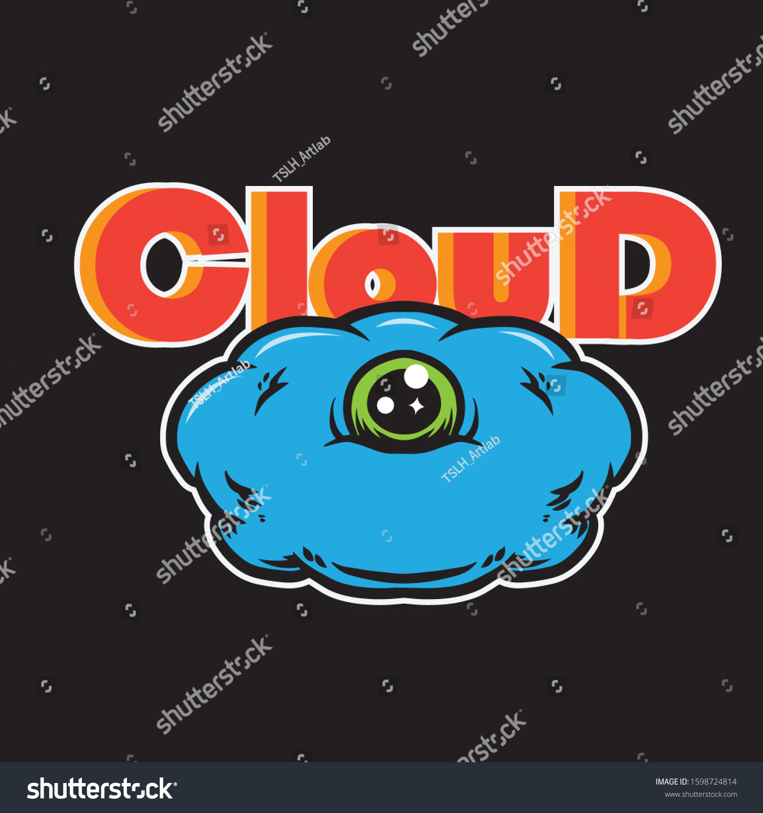 Slogan Cloud Vector Illustration Stock Vector (Royalty Free) 1598724814