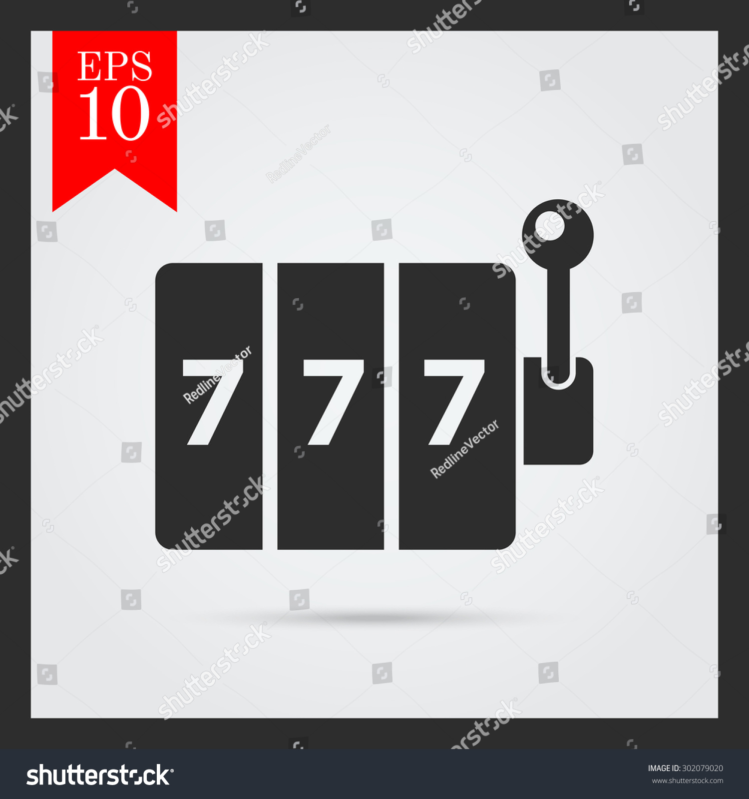 Slot Machine Icon Stock Vector (Royalty Free) 302079020 | Shutterstock