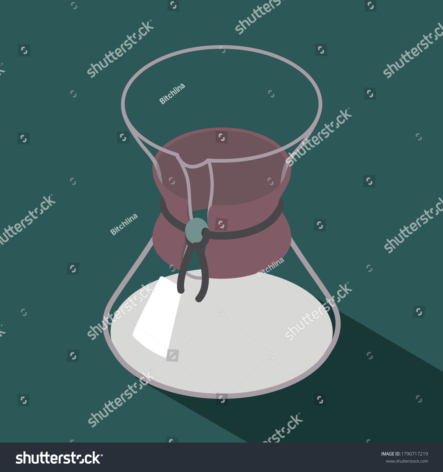 Slow Bar Coffee Brewing Tools Icons Stock Vector (Royalty Free ...