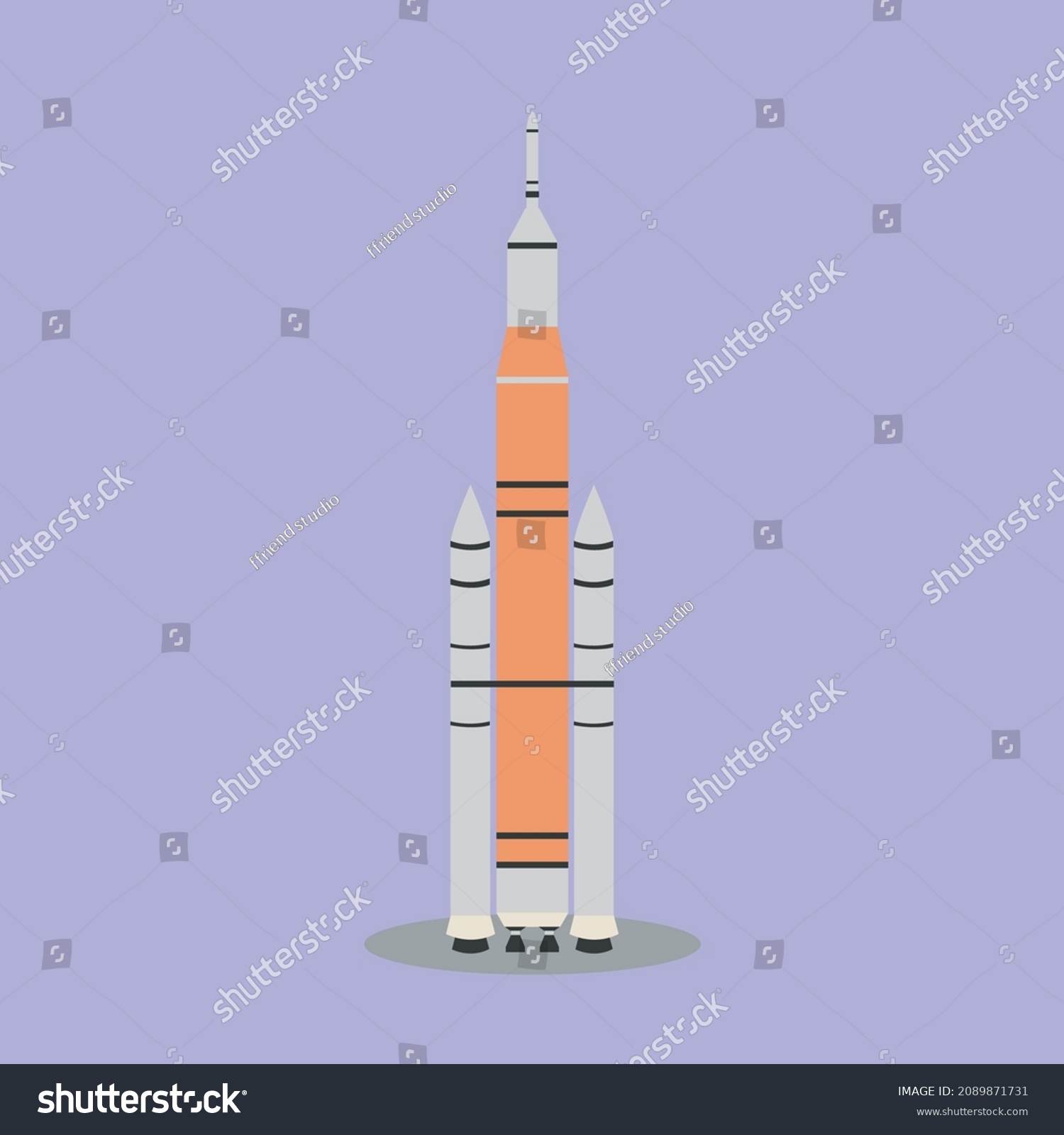 Sls Block 1 Cartoon Flat Vector Stock Vector (Royalty Free) 2089871731 ...