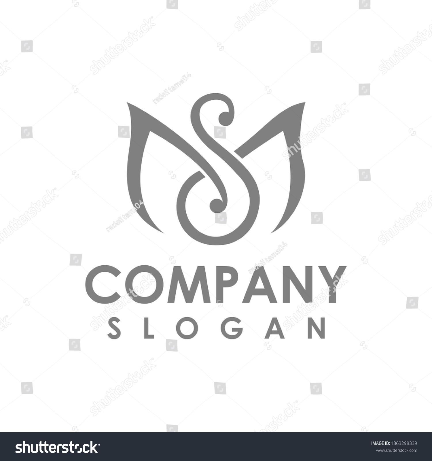 Sm Logo Design Stock Vector (Royalty Free) 1363298339 | Shutterstock