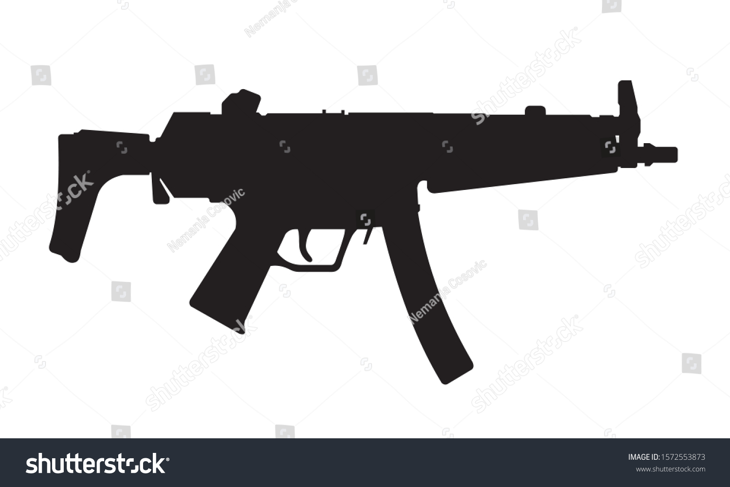 Small Automatic Rifle Machine Gun Vector: เวกเตอร์สต็อก (ปลอดค่า ...