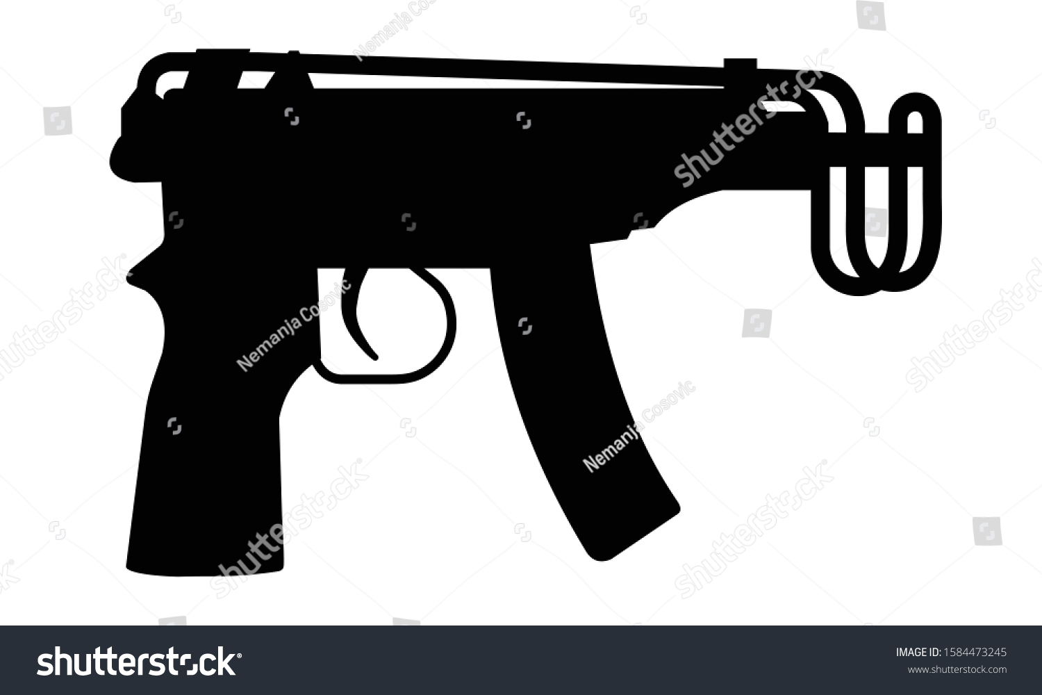 Small Automatic Rifle Machine Gun Vector: เวกเตอร์สต็อก (ปลอดค่า ...