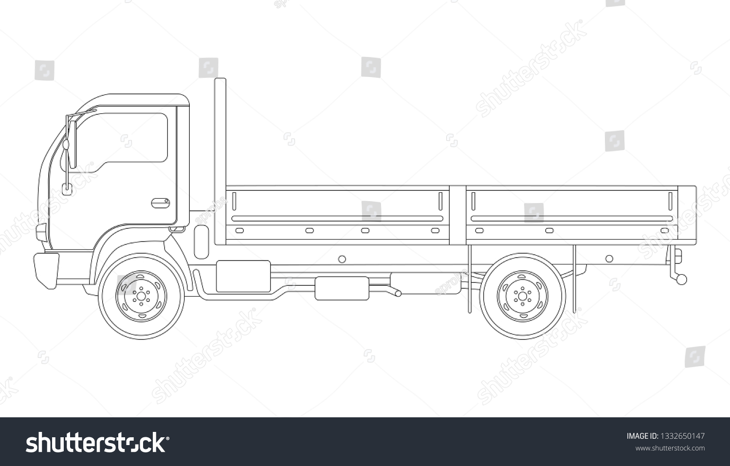 2,540 Small truck drawing Images, Stock Photos & Vectors | Shutterstock