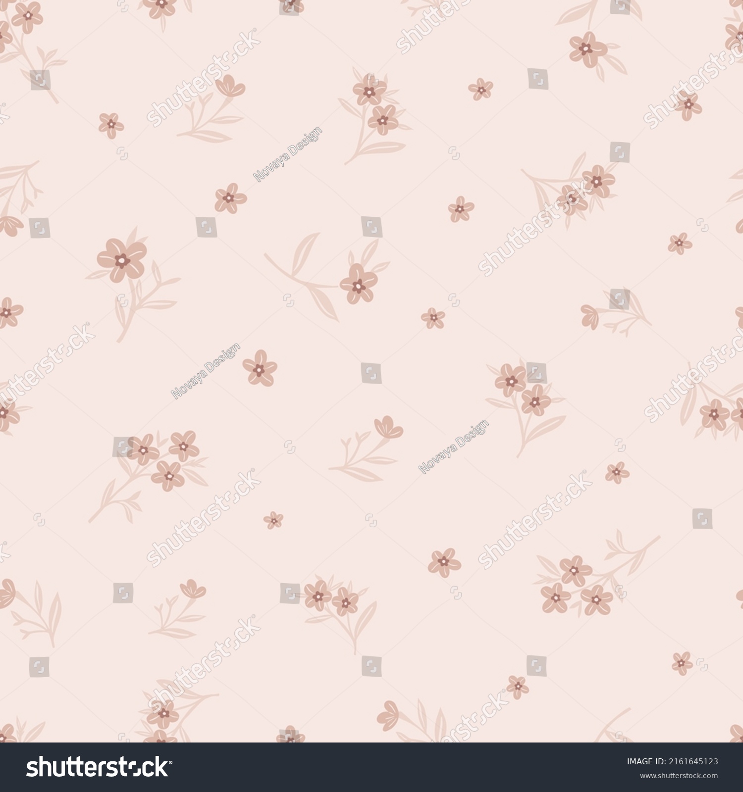 Small Flower Fabric Print Vector Seamless Stock Vector (Royalty Free ...