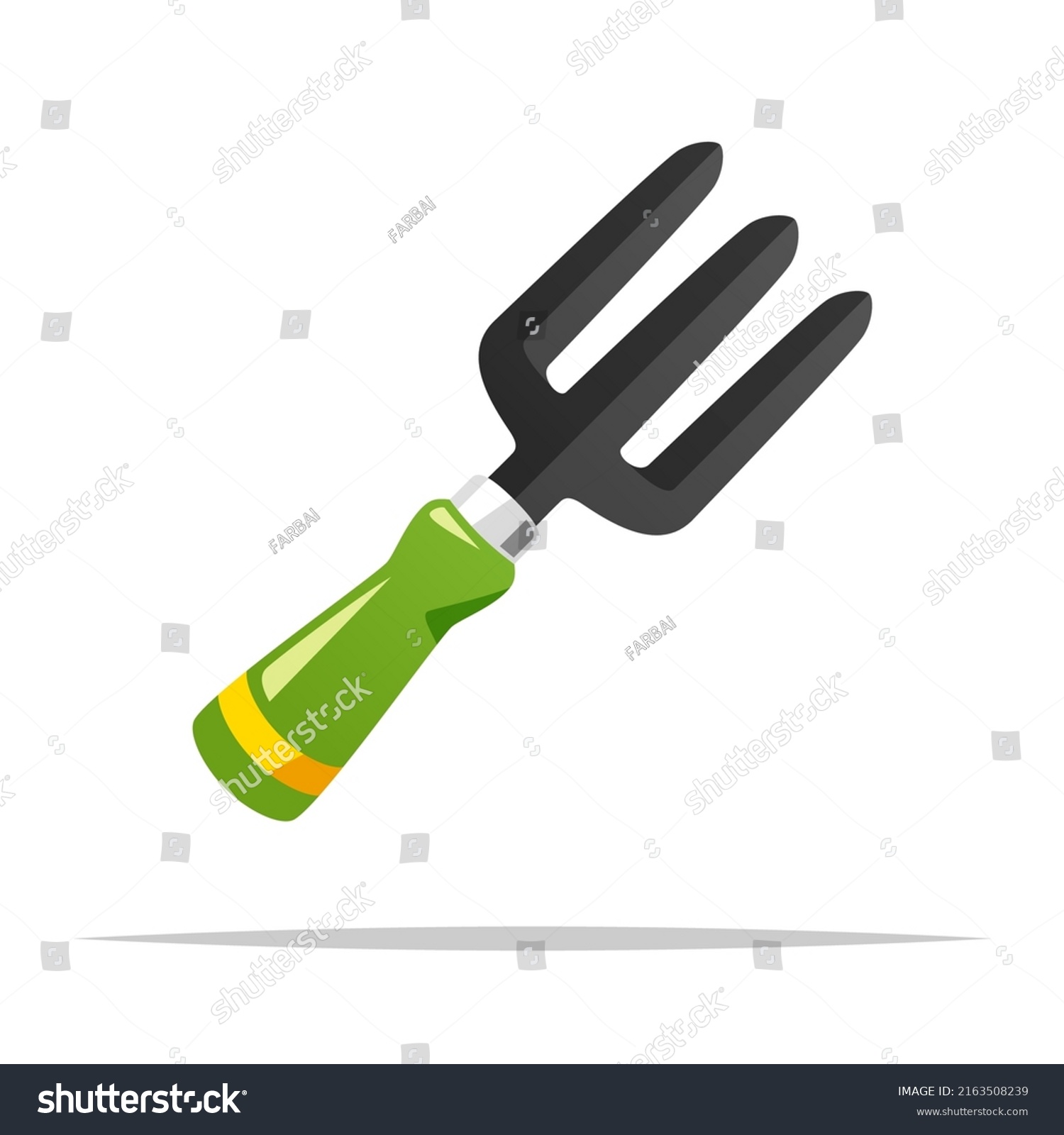 Small Gardening Fork Vector Isolated Illustration Stock Vector (Royalty ...