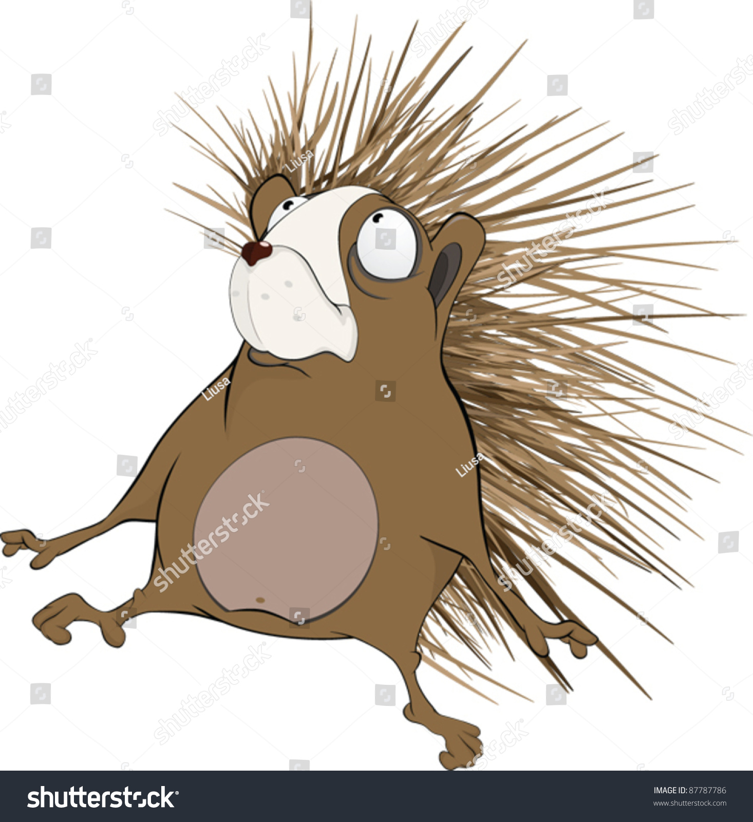 Small Hedgehog Cartoon Stock Vector (Royalty Free) 87787786