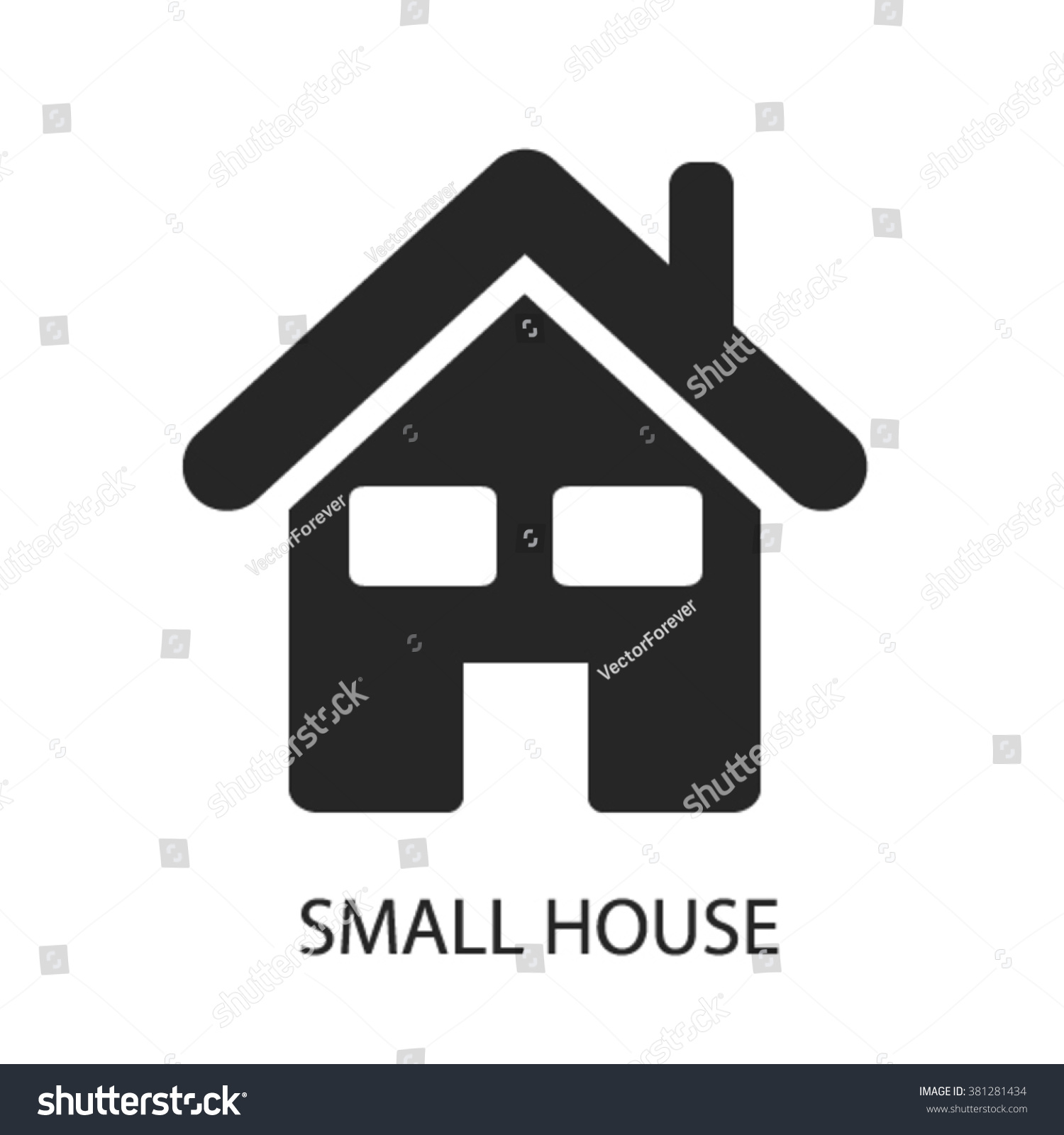 Small House Icon Stock Vector (Royalty Free) 381281434 | Shutterstock